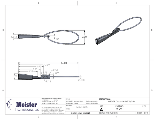 Wedge Clamp 1/0 - #4 – Meister International