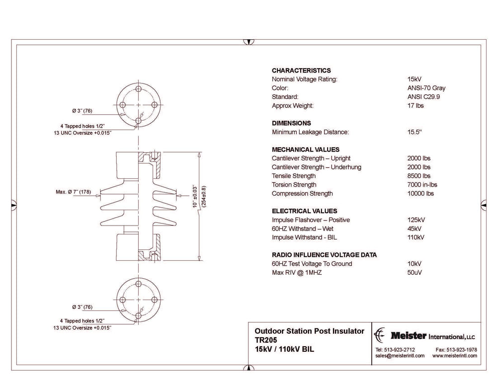 Station Post Insulators – Meister International